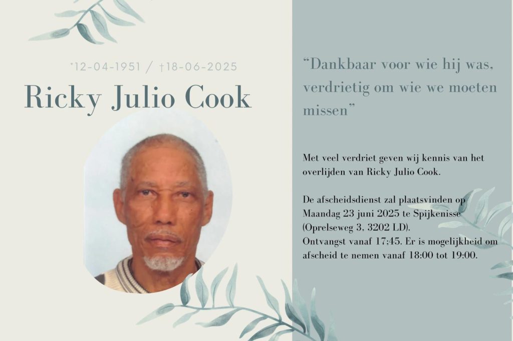 Ricky Julio Cook – Bon Dia Aruba | Noticia di Aruba